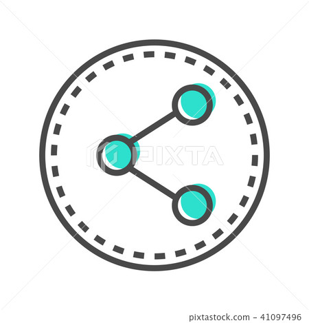 Data stream icon with scheme sign - Stock Illustration [41097496] - PIXTA