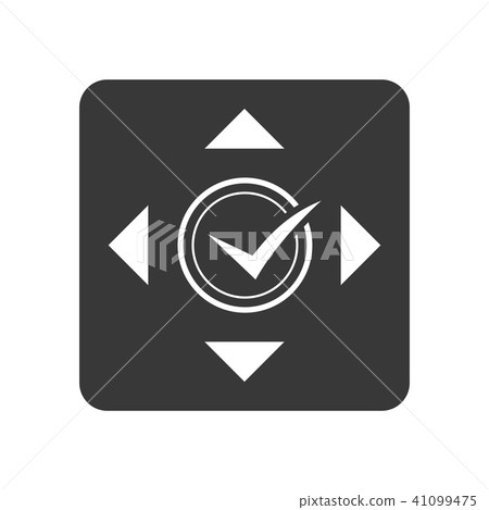 Quality control icon with check mark sign - Stock Illustration ...