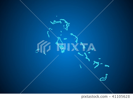 Map Connection line and dots. - Stock Illustration [41105628] - PIXTA