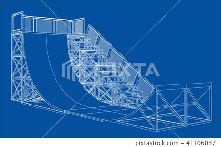 Ramp concept outline. Vector - Stock Illustration [41106037] - PIXTA