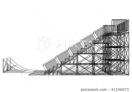 Ramp concept outline. Vector - Stock Illustration [41106073] - PIXTA