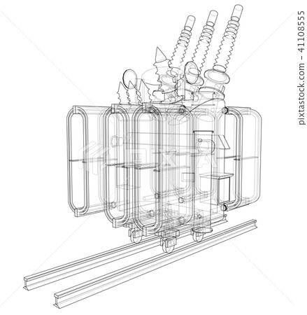 Power transformer concept. Vector - Stock Illustration [41108555] - PIXTA