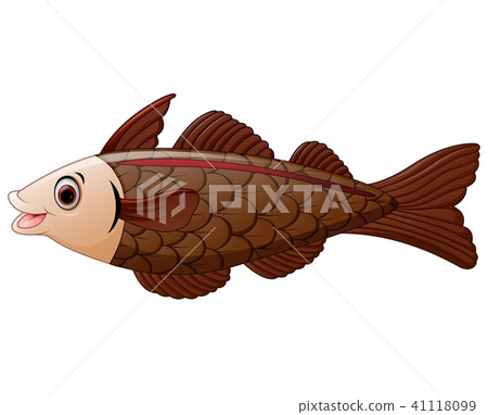 Cod fish cartoon - Stock Illustration [41118099] - PIXTA