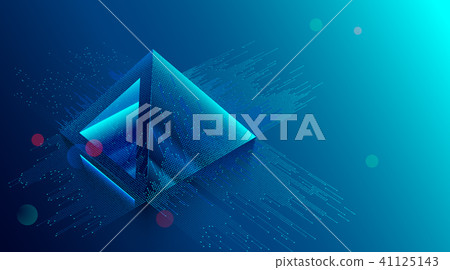 blockchain concept. Digital currency mining.... - Stock Illustration ...