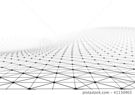 Black network connection lines on white - Stock Illustration [41130903 ...