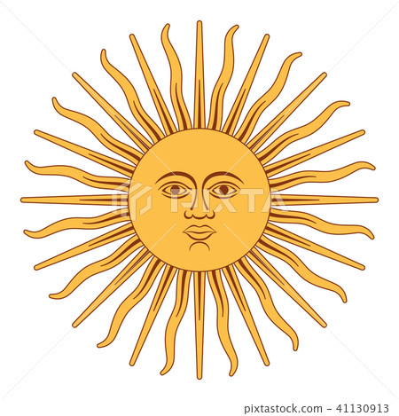 Sun of May, Sol de Mayo, Argentina - Stock Illustration [41130913] - PIXTA