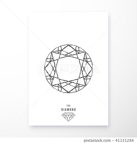 Diamond poster geometric design-插圖素材 [41131284] - PIXTA圖庫