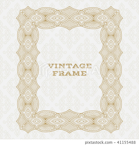 Vintage rectangular frame - Stock Illustration [41155488] - PIXTA