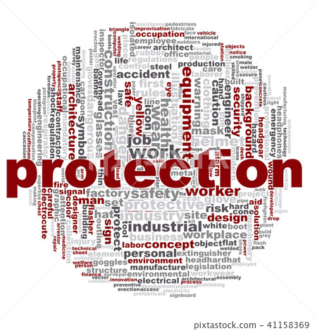 Protection word cloud - Stock Illustration [41158369] - PIXTA