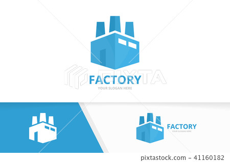 Vector factory logo combination. Industry... - Stock Illustration ...