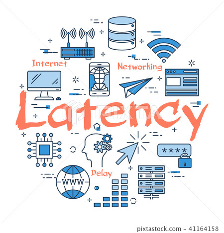 Blue concept of Latency - Stock Illustration [41164158] - PIXTA