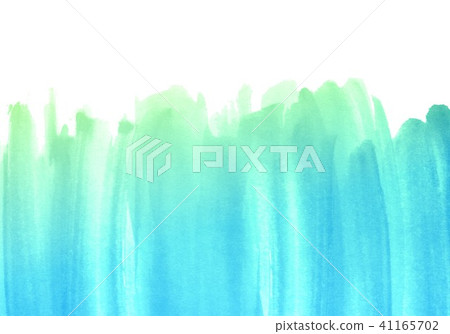 Watercolor painting green water green color - Stock Illustration ...