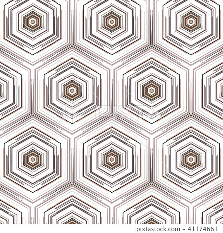 Constructive geometric pattern in shades of brown - Stock Illustration ...