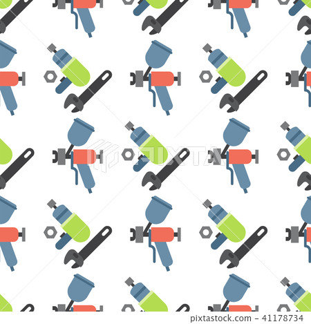 Car service parts flat vector illustration auto... - Stock Illustration ...