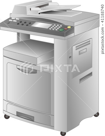 Copier · FAX composite printer (copier) vector - Stock Illustration ...