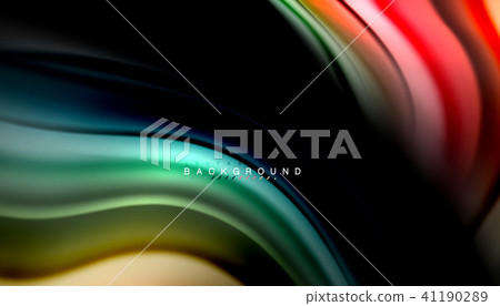 Fluid mixing colors, vector wave abstract... - Stock Illustration ...