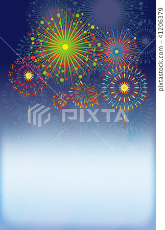 Fireworks postcard - Stock Illustration [41206379] - PIXTA