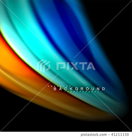 Fluid mixing colors vector wave abstract... - Stock Illustration ...