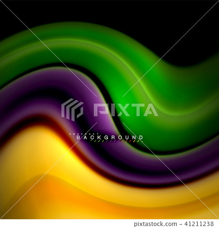 Fluid mixing colors vector wave abstract... - Stock Illustration ...