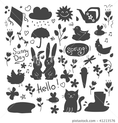 Spring vector natural floral background with... - Stock Illustration ...