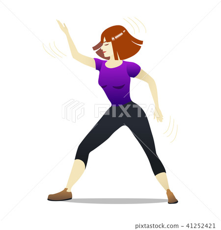 Dance Aerobics in Cartoon Style - Stock Illustration [41252421] - PIXTA