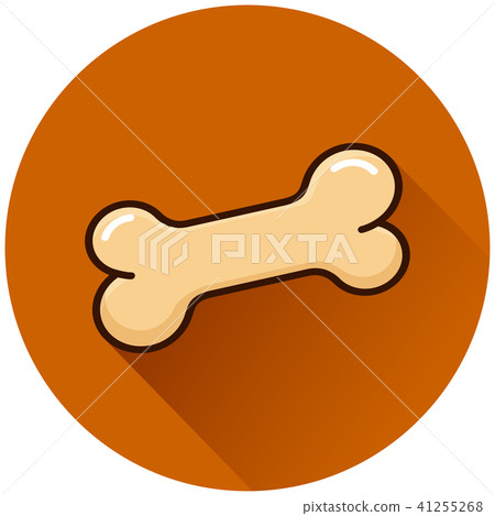 bone for dog circle icon - Stock Illustration [41255268] - PIXTA