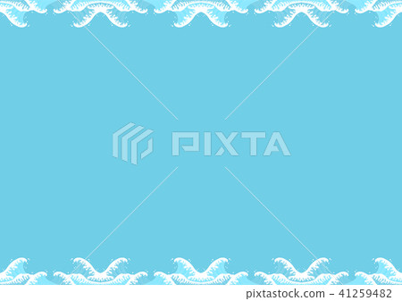 Wave pattern illustration frame background - Stock Illustration ...