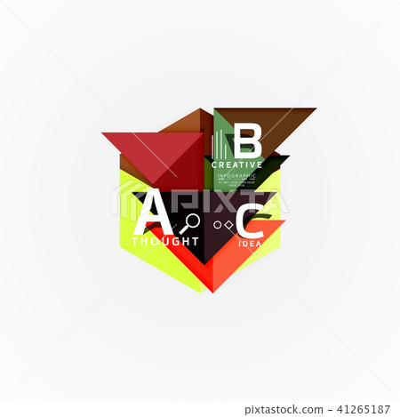 Paper option steps diagram infographic layout - Stock Illustration ...