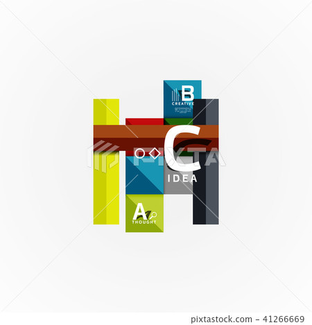 Paper option steps diagram infographic layout - Stock Illustration ...