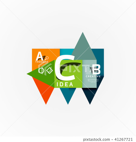 Paper option steps diagram infographic layout - Stock Illustration ...