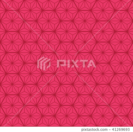 Pink Japanese pattern vector. Geometric background - Stock Illustration ...