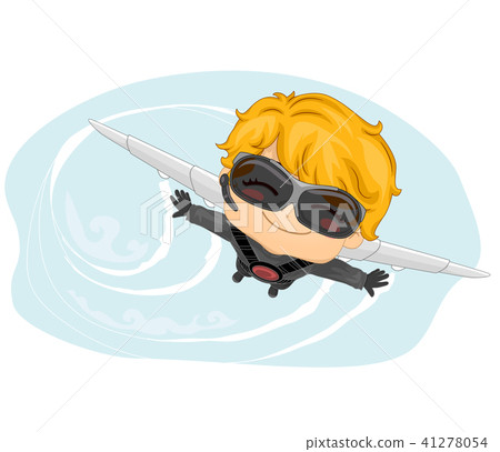 Kid Boy Spy Jet Pack Flying Illustration - Stock Illustration [41278054 ...