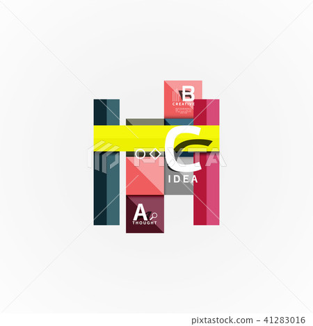 Paper option steps diagram infographic layout - Stock Illustration ...