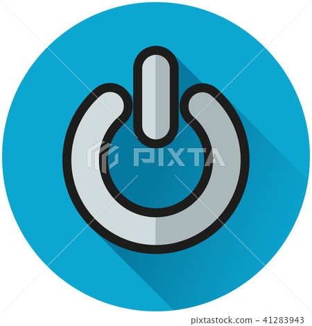 start circle blue icon concept-插圖素材 [41283943] - PIXTA圖庫