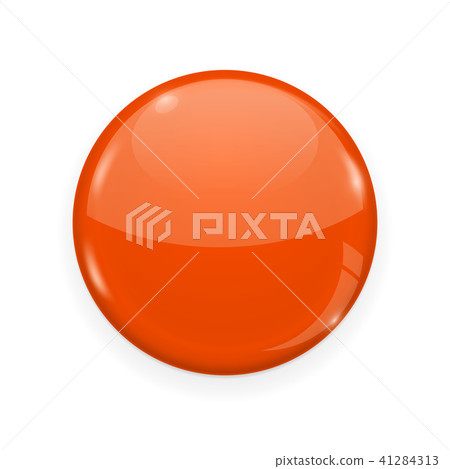 Orange web button isolated on white background.... - Stock Illustration ...