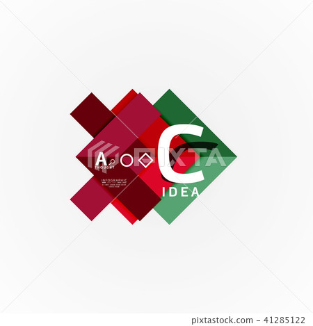 Vector infographic options banner, paper style...-插圖素材 [41285122] - PIXTA圖庫