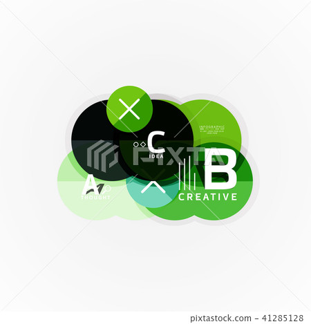 Vector infographic options banner, paper style... - Stock Illustration ...