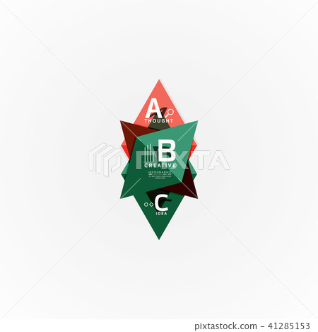 Paper option steps diagram infographic layout - Stock Illustration ...