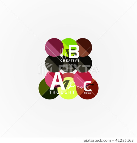 Paper option steps diagram infographic layout-插圖素材 [41285162] - PIXTA圖庫