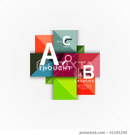 Paper option steps diagram infographic layout - Stock Illustration ...