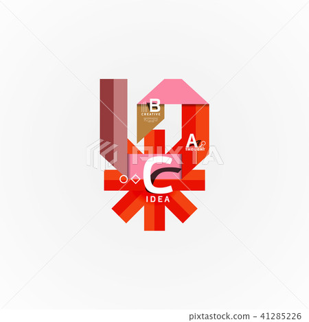 Paper option steps diagram infographic layout - Stock Illustration ...