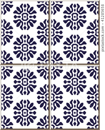 Ceramic tile vintage retro style pattern - Stock Illustration [41285658 ...