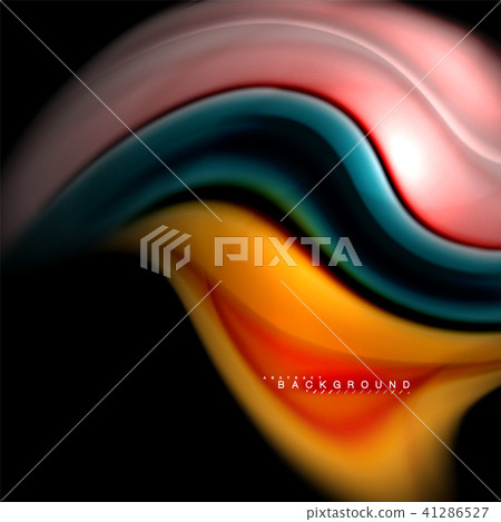 Fluid mixing colors vector wave abstract... - Stock Illustration ...