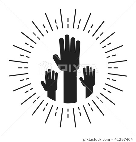 unity handpalm heart logo - Stock Illustration [41297404] - PIXTA