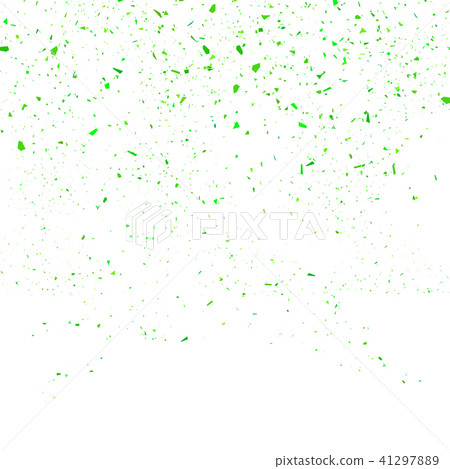 Green Confetti Pattern. Set of Particles. - Stock Illustration ...