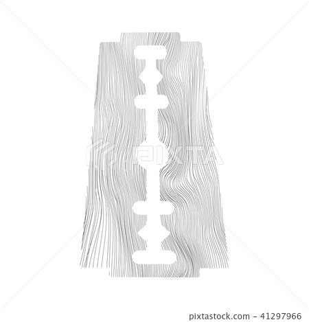 Traditional Double Edge Razor Blade. - Stock Illustration [41297966 ...