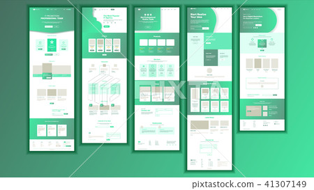 Website Page Vector. Business Website. Web... - Stock Illustration ...