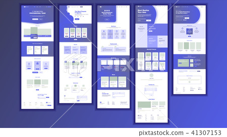 Website Page Vector. Business Website. Web... - Stock Illustration ...