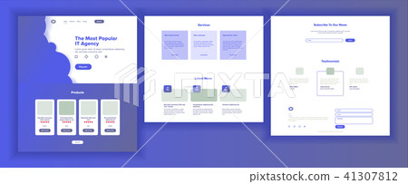 Website Page Vector. Business Website. Web... - Stock Illustration ...