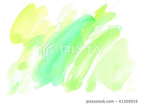 Watercolor painting green water green color - Stock Illustration ...